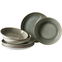 Ritzenhoff & Breker Tafelservice RITZENHOFF & BREKER "Giada", gr&uuml;n, 8, Steinzeug, Geschirr-Sets, Tafelservice