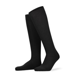 Kniestr&uuml;mpfe Hudson "RELAX COTTON", Herren, Gr. 43-44, schwarz, Baumwollmischung, normal, Socken Kniestr&uuml;mpfe, druckfreier Relax-Komfortbund