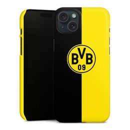 DeinDesign iPhone 15 Plus Handy Premium Case Smartphone Handyh&uuml;lle Schutzh&uuml;lle gl&auml;nzend Borussia Dortmund Bvb Coat Of Arms Premium Case