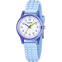 Quarzuhr Calypso Watches "Junior Collection", hellblau, Armbanduhren, Kinder, Quarzuhr, Armbanduhr, Silikonarmband, analog