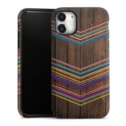 DeinDesign iPhone 11 Handy Panzer Handyh&uuml;lle robuste Outdoor H&uuml;lle Schutzh&uuml;lle matt Muster Wood Wooden Look Tough Case