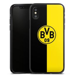 DeinDesign iPhone X Handy Silikon H&uuml;lle Case schwarz Handyh&uuml;lle Borussia Dortmund Bvb Coat Of Arms