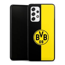 DeinDesign Galaxy A53 5G Handy Silikon H&uuml;lle Case schwarz Handyh&uuml;lle Bvb Coat Of Arms Borussia Dortmund