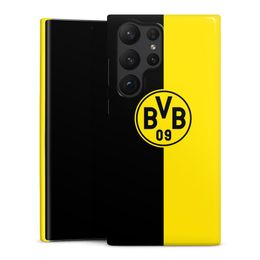 DeinDesign Galaxy S23 Ultra Handy Premium Case Smartphone Handyh&uuml;lle Schutzh&uuml;lle gl&auml;nzend Borussia Dortmund Bvb Coat Of Arms Premium Case