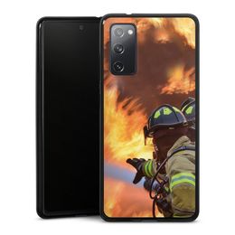 DeinDesign Galaxy S20 FE 5G Handy Silikon H&uuml;lle Case schwarz Handyh&uuml;lle Fire Fighters Fire Fighter Life Saver