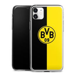 DeinDesign iPhone 11 Handy Slim Case Silikon Handyh&uuml;lle transparent H&uuml;lle extra d&uuml;nn Bvb Coat Of Arms Borussia Dortmund Silikon Slim Case
