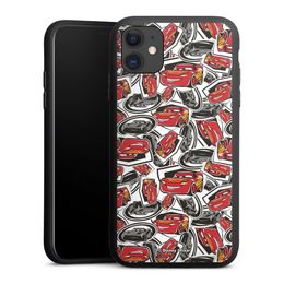 DeinDesign iPhone 11 Handy Premium Silikon H&uuml;lle Handyh&uuml;lle schwarz Case Lightning Mcqueen 95 Disney Pixar Cars Silikon Premium Case