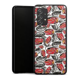 DeinDesign Galaxy A52s 5G Handy Silikon H&uuml;lle Case schwarz Handyh&uuml;lle Cars Lightning Mcqueen 95 Disney Pixar
