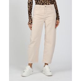 5-Pocket-Jeans Gang "94IDA", Damen, Gr. 34, N-Gr, beige (ecru), Denim/Jeans, Obermaterial: 98% Baumwolle, 2% Elasthan, Ballonform kn&ouml;chelfrei, Jeans 5-Pocket-Jeans, cropped