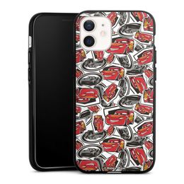 DeinDesign iPhone 12 Handy Silikon H&uuml;lle Case schwarz Handyh&uuml;lle Lightning Mcqueen 95 Disney Pixar Cars