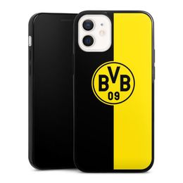 DeinDesign iPhone 12 mini Handy Slim Case extra d&uuml;nn Silikon Handyh&uuml;lle schwarz H&uuml;lle Borussia Dortmund Bvb Coat Of Arms Silikon Slim Case