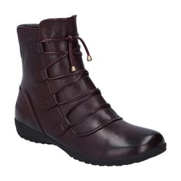 Stiefelette Josef Seibel "Naly 62, bordeaux", Damen, Gr. 36, rot (bordeaux), Obermaterial: 100% Rindsleder Leather cow., Schuhe Stiefelette
