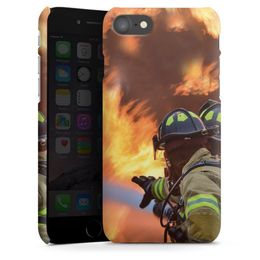 DeinDesign iPhone SE (2020) Handy Premium Case Smartphone Handyh&uuml;lle Schutzh&uuml;lle matt Fire Fighter Life Saver Fire Fighters Premium Case