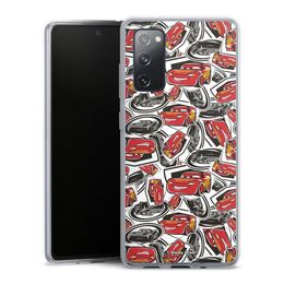 DeinDesign Galaxy S20 FE 5G Handy Silikon H&uuml;lle Case transparent Handyh&uuml;lle Lightning Mcqueen 95 Disney Pixar Cars Silikon Case