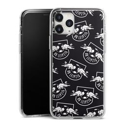 DeinDesign iPhone 11 Pro Max Handy Silikon H&uuml;lle Case transparent Handyh&uuml;lle Rb Leipzig Logo Muster Silikon Case