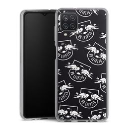 DeinDesign Galaxy A12 Handy Silikon H&uuml;lle Case transparent Handyh&uuml;lle Muster Logo Rb Leipzig Silikon Case