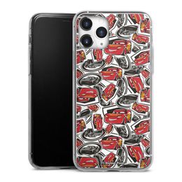 DeinDesign iPhone 11 Pro Handy Slim Case Silikon Handyh&uuml;lle transparent H&uuml;lle extra d&uuml;nn Lightning Mcqueen 95 Disney Pixar Cars Silikon Slim Case