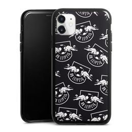 DeinDesign iPhone 11 Handy Silikon H&uuml;lle Case schwarz Handyh&uuml;lle Rb Leipzig Muster Logo