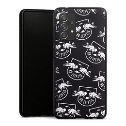 DeinDesign Galaxy A52s 5G Handy Silikon H&uuml;lle Case schwarz Handyh&uuml;lle Rb Leipzig Logo Muster