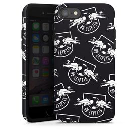 DeinDesign iPhone SE (2020) Handy Panzer Handyh&uuml;lle robuste Outdoor H&uuml;lle Schutzh&uuml;lle matt Muster Logo Rb Leipzig Tough Case