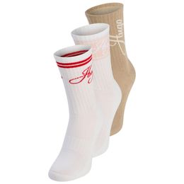 Basicsocken HUGO UNDERWEAR "3P AS MONOGRAM CC W", Damen, Gr. 35-38, open miscellaneous 960, Baumwollmischung, elastisch, Socken