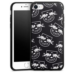 DeinDesign iPhone SE (2020) Handy Slim Case extra d&uuml;nn Silikon Handyh&uuml;lle schwarz H&uuml;lle Muster Logo Rb Leipzig Silikon Slim Case