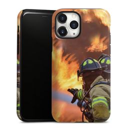 DeinDesign iPhone 11 Pro Handy Panzer Handyh&uuml;lle robuste Outdoor H&uuml;lle Schutzh&uuml;lle gl&auml;nzend Fire Fighter Life Saver Fire Fighters Tough Case