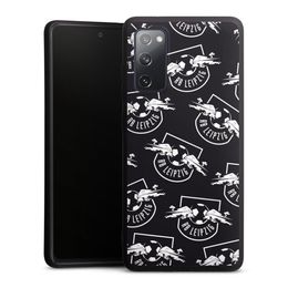 DeinDesign Galaxy S20 FE Handy Premium Silikon H&uuml;lle Handyh&uuml;lle schwarz Case Rb Leipzig Muster Logo Silikon Premium Case