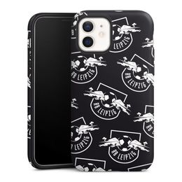 DeinDesign iPhone 12 Handy Panzer Handyh&uuml;lle robuste Outdoor H&uuml;lle Schutzh&uuml;lle matt Rb Leipzig Logo Muster Tough Case