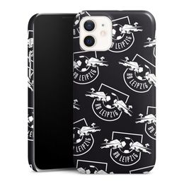 DeinDesign iPhone 12 Handy Premium Case Smartphone Handyh&uuml;lle Schutzh&uuml;lle gl&auml;nzend Rb Leipzig Logo Muster Premium Case