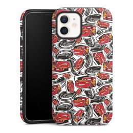 DeinDesign iPhone 12 mini Handy Panzer Handyh&uuml;lle robuste Outdoor H&uuml;lle Schutzh&uuml;lle matt Lightning Mcqueen 95 Disney Pixar Cars Tough Case