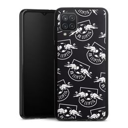 DeinDesign Galaxy A12 Handy Silikon H&uuml;lle Case schwarz Handyh&uuml;lle Muster Logo Rb Leipzig