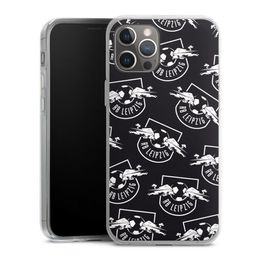 DeinDesign iPhone 12 Pro Max Handy Silikon H&uuml;lle Case transparent Handyh&uuml;lle Rb Leipzig Logo Muster Silikon Case