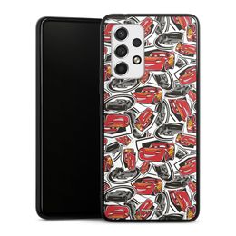 DeinDesign Galaxy A53 5G Handy Silikon H&uuml;lle Case schwarz Handyh&uuml;lle Lightning Mcqueen 95 Disney Pixar Cars