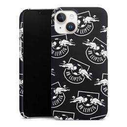 DeinDesign iPhone 14 Handy Premium Case Smartphone Handyh&uuml;lle Schutzh&uuml;lle matt Rb Leipzig Logo Muster Premium Case