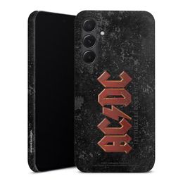 DeinDesign Galaxy A35 5G Handy Premium Case Smartphone Handyh&uuml;lle Schutzh&uuml;lle matt Acdc Merchandise Logo Premium Case