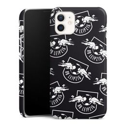 DeinDesign iPhone 12 mini Handy Premium Case Smartphone Handyh&uuml;lle Schutzh&uuml;lle gl&auml;nzend Rb Leipzig Logo Muster Premium Case