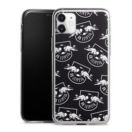 DeinDesign iPhone 11 Handy Slim Case Silikon Handyh&uuml;lle transparent H&uuml;lle extra d&uuml;nn Rb Leipzig Muster Logo Silikon Slim Case