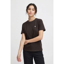 Jacqueline de Yong Kurzarmshirt JDY "JDYPISA S/S PRINT TOP JRS NOOS", Damen, Gr. XL, beige (chocolate torte), Jersey, Obermaterial: 100% Baumwolle, bedruckt, regular fit normal, Rundhals, Shirts, Baumwolle, regular fit