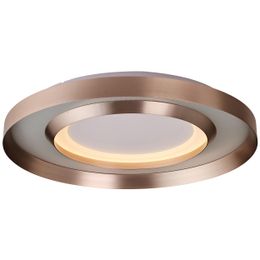 LUMICOUTURE LED Deckenleuchte "Onix", rose goldfarben, 1, &Oslash; 59,5cm H: 7,5cm, 1 Stk., Leuchten, H. 7,5 cm, 2700 K, Acryl Aluminium, ros&eacute;gold, LED Deckenleuchte
