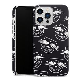 DeinDesign iPhone 13 Pro Handy Premium Case Smartphone Handyh&uuml;lle Schutzh&uuml;lle matt Rb Leipzig Logo Muster Premium Case