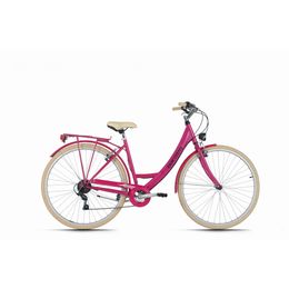 Cityrad Dacapo "Dacapo Damenrad 28'' Toscana Rosa 6 G&auml;nge RH 48 cm" Gr. 48, rosa, rosa, Fahrr&auml;der, Damen, 48cm, 28 Zoll (71,12cm) hinten: 28 Zoll (71,12cm)