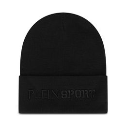Beanie Plein Sport "Benie", Herren, 0202, schwarz, schwarz, Obermaterial: 70% Acryl, 30% Wolle, M&uuml;tzen Beanie