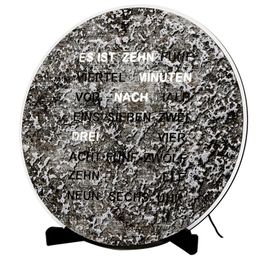 Tischuhr AMS, schwarz, Tischuhren, Quarzuhr, Wohnzimmer, Esszimmer