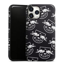 DeinDesign iPhone 11 Pro Handy Panzer Handyh&uuml;lle robuste Outdoor H&uuml;lle Schutzh&uuml;lle gl&auml;nzend Muster Logo Rb Leipzig Tough Case