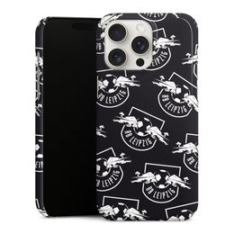 DeinDesign iPhone 15 Pro Max Handy Premium Case Smartphone Handyh&uuml;lle Schutzh&uuml;lle gl&auml;nzend Rb Leipzig Logo Muster Premium Case