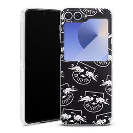 DeinDesign Galaxy Z Flip 7 FE Handy Hard Case Schutzh&uuml;lle transparent Smartphone Handy H&uuml;lle Rb Leipzig Logo Muster Hard Case