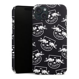 DeinDesign iPhone 15 Plus Handy Premium Case Smartphone Handyh&uuml;lle Schutzh&uuml;lle matt Rb Leipzig Logo Muster Premium Case
