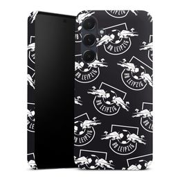 DeinDesign Galaxy A55 5G Handy Premium Case Smartphone Handyh&uuml;lle Schutzh&uuml;lle gl&auml;nzend Rb Leipzig Logo Muster Premium Case