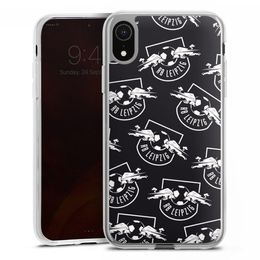 DeinDesign iPhone Xr Handy Silikon H&uuml;lle Case transparent Handyh&uuml;lle Rb Leipzig Logo Muster Silikon Case